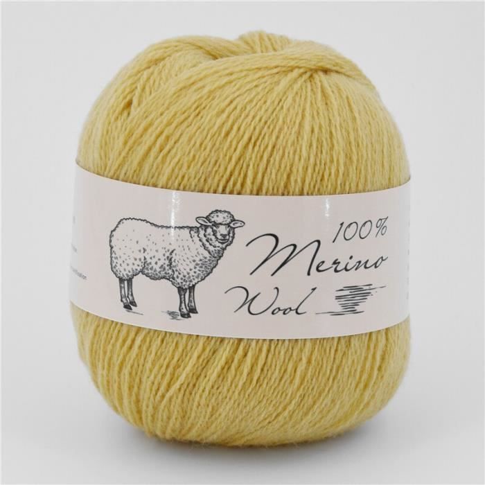 Fil de laine 100 pour tricot à la main laine mérinos moyen fin doux ...