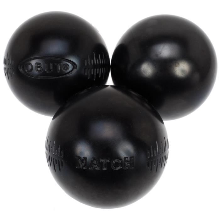 Boules de pétanque Match noire (g) 72mm - Obut 710g Noir - Cdiscount Sport