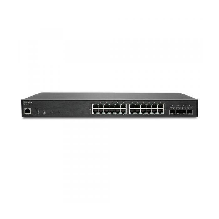 Switch - SONICWALL - SWS14-24FPOE - Managed - 24 x 10/100/1000 (PoE+) + 4 x 10 Gigabit SFP+ ...