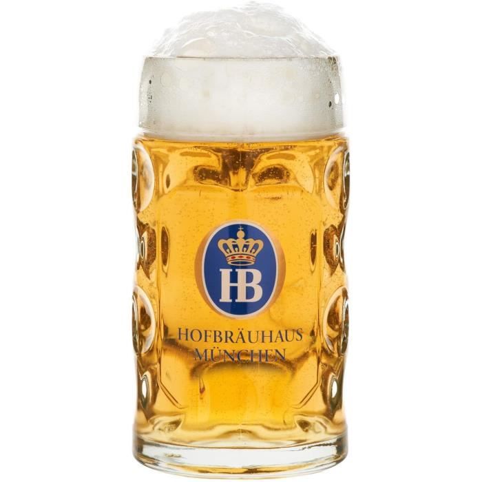 Chope de bière Allemande Munich Hofbräuhaus München HB 1 Litre King ...