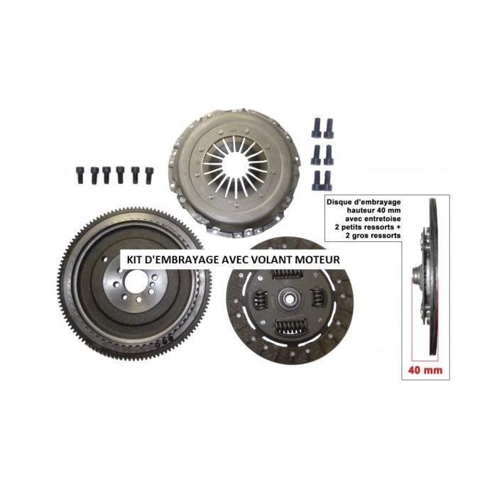 Kit d embrayage 3 pièces complet avec volant moteur rigide sans butée Opel Combo 1.3 CDTI 70-75 ...