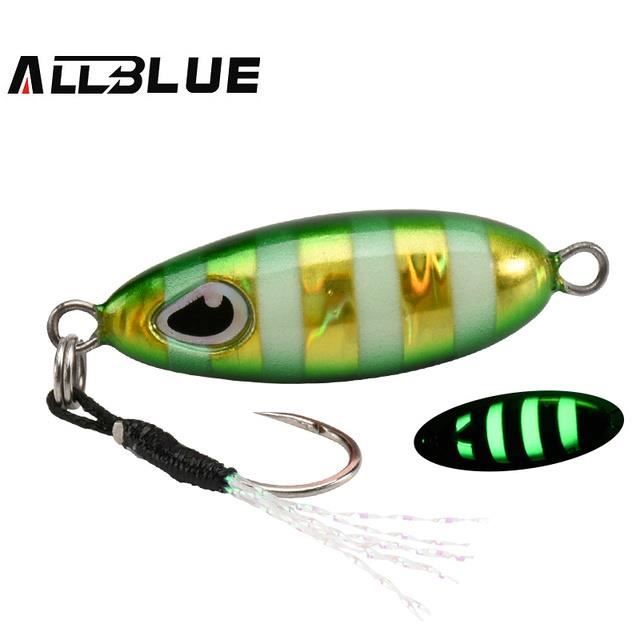 LEURRE DE PECHE,Color A-10g--ALLBLUE Slow Drop 7G 10G 15G Micro Cast Metal Jig Shore Casting ...