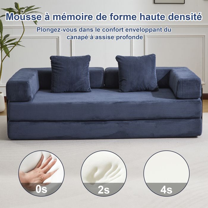 Canap Convertible Velours Cotelnull
