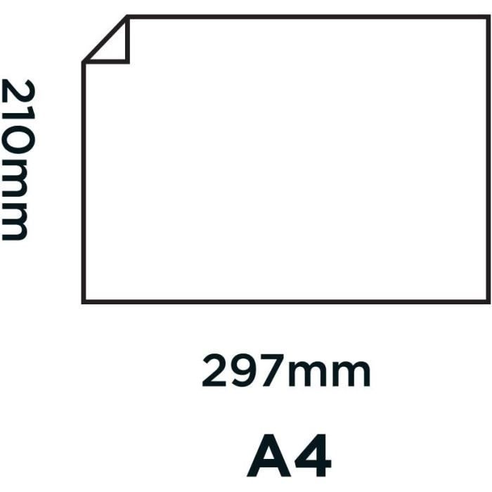 Qualité supérieure Format A4 210 x 297 mm Papier vélin brillant-Blanc ...