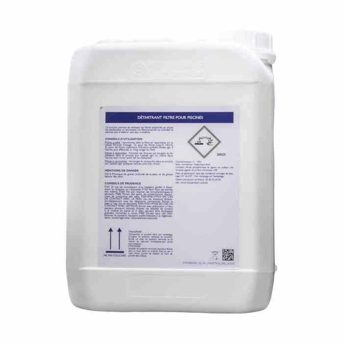 Détartrant Filtre Piscine - EDG - Liquide - 5 litres - Anti Calcaire ...