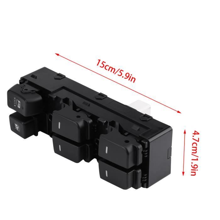 Interrupteur de lève-vitre électrique Bouton de commutation de commande de fenêtre principale d ...