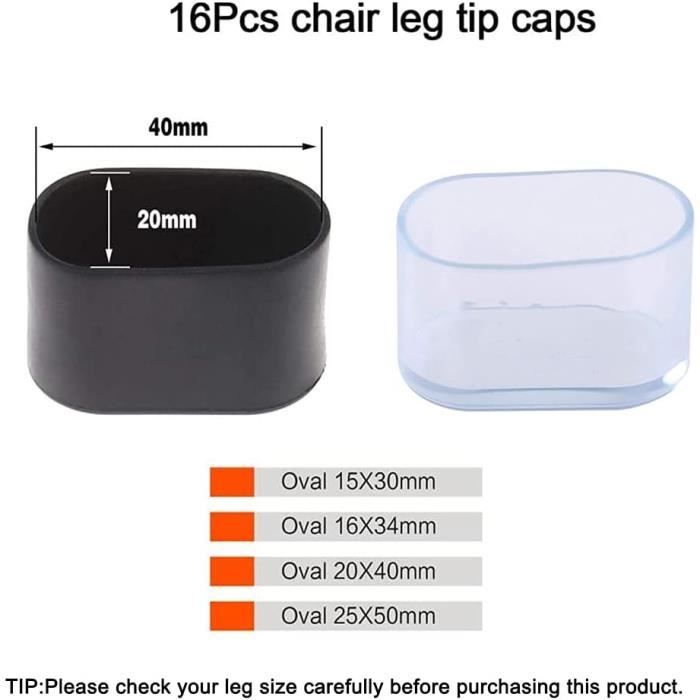 Embouts De Protection Ovales Pour Pieds De Chaises, Embouts Ovales Pour ...