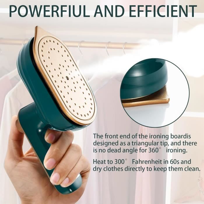 Mini Fer à Vapeur, Fer à Repasser de Voyage, Fer à Vapeur Portatif Maison Machine à Repasser ...