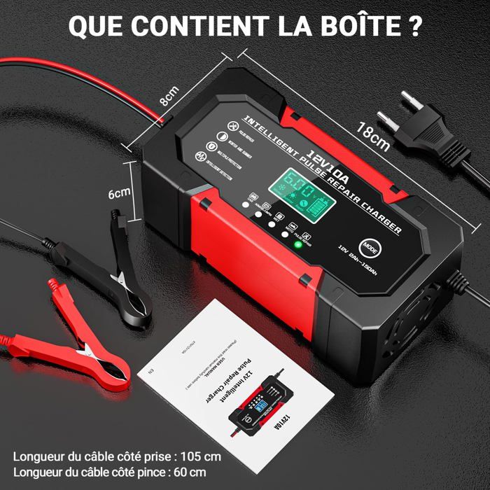 Auto 7 Pro Chargeur Batterie Mode Demploi