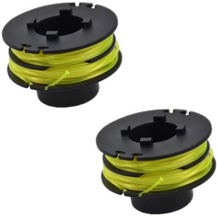 BOTE- Lot de 4 bobines de fil pour débroussailleuse RYOBI RAC118 RLT3525S 1,2 mm,Remplacements ...