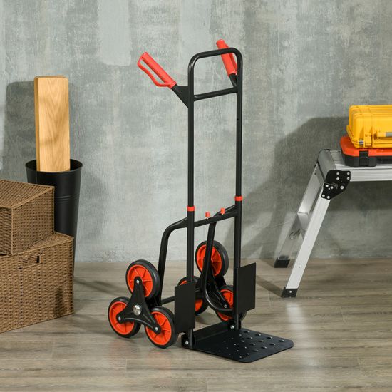 Diable chariot pour escalier 6 roues diable repliable extensible 150 Kg ...