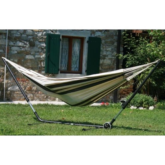 Set de hamacs avec support - MACAMEX - Cuba Gigante - Double hamac en ...