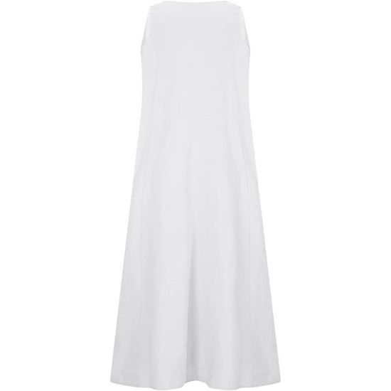 Femme Robe de Cocktail Coton et Lin Robe Sexy Bohème Pas Cher Sport ...