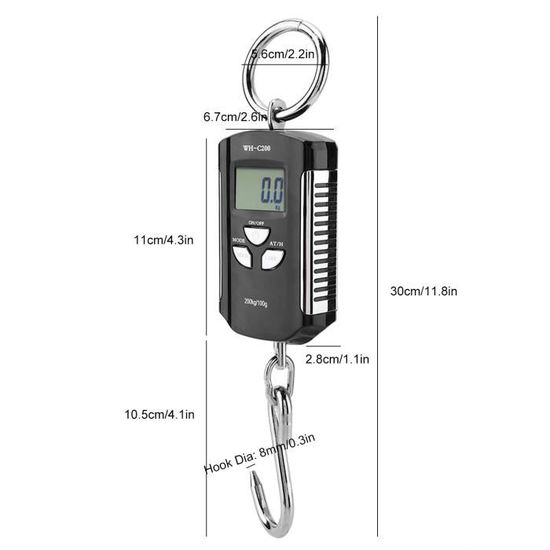 SURENHAP Balance à crochet Balance Suspendue lectronique Portative ...