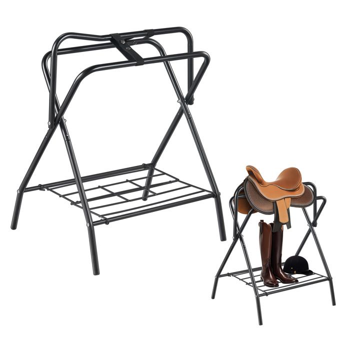 Support de Selle Cheval-VEVOR-Lot de 2-Porte-selle Anglais Western ...