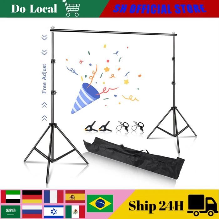 Support de toile de fond pour photo et vidéo, hauteur réglable, durable ...