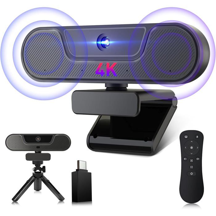 Webcam 4K avec microphone - SWAPY - V20 - 4K/25FPS - Autofocus AI ...