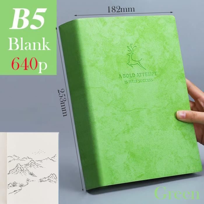 Carnet blanc très épais,80g-m2,320 feuilles de carnet de croquis en ...