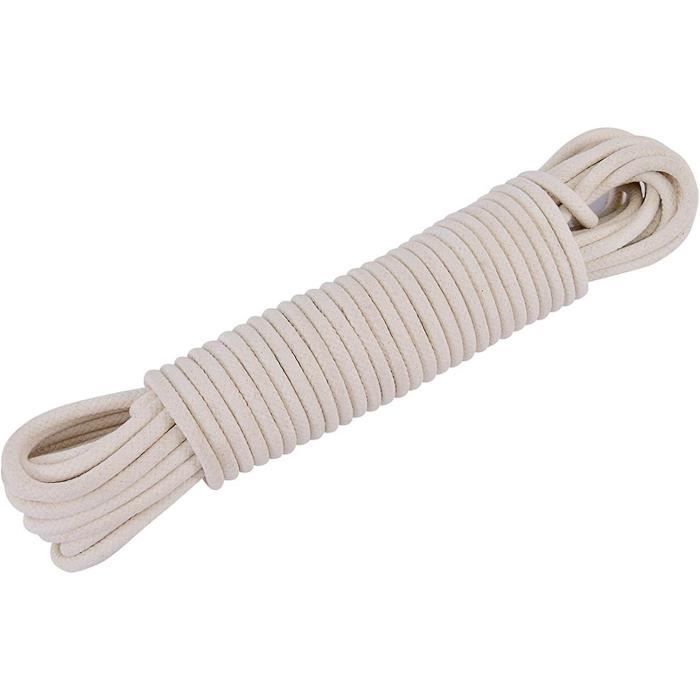 Corde En Macramé De Coton, Corde De Drapeau En Cire Tissée En Coton De ...