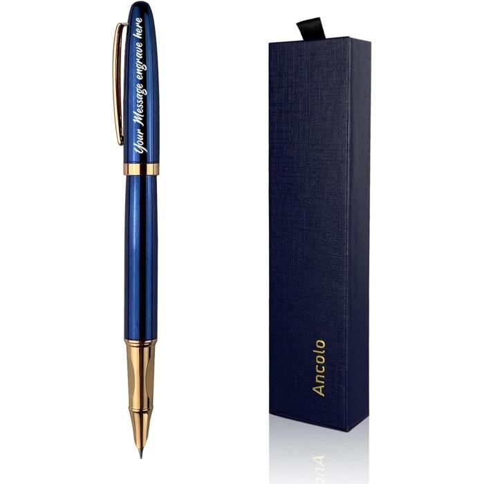 Stylo Plume De Luxe Gravé Avec Boîte À Stylo, Personnalisé Avec Des ...