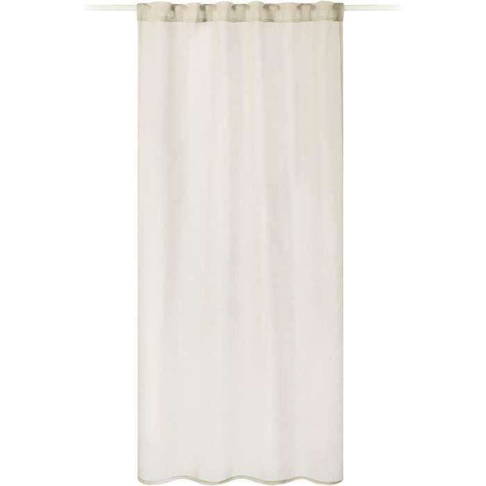 Rideau Transparent - Rideau 140 X 245 Cm En Polyester Avec Boucles ...