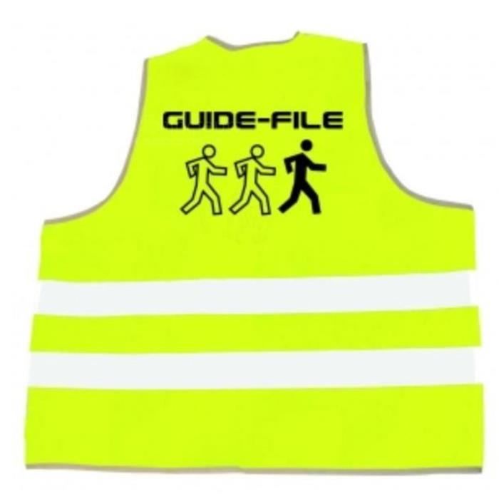 Gilet de sécurité - Guide-file - Jaune - Hautement visible - Taille ...