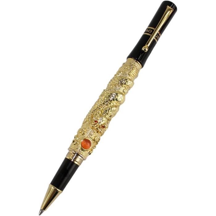 Luxe Or Se Envoler Dragons Jouent Talon Style 3D Sculpté Stylo Plume ...