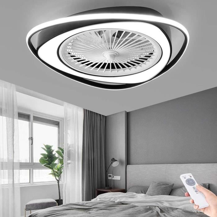 LED Fan Plafonnier Moderne Ventilateur Au Plafond Avec Lampe Ultra ...