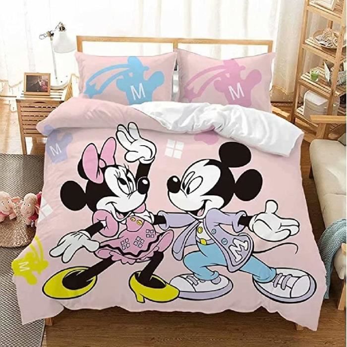 Mickey minnie souris dessin animé couette couette couverture couverture ...