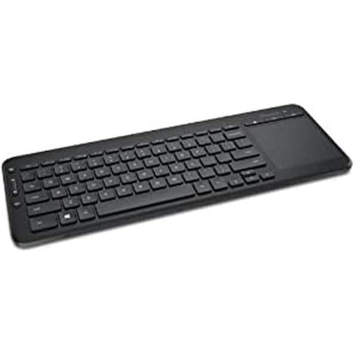 All-In-One Media Keyboard Clavier Rf Wireless Azerty Français Black ...