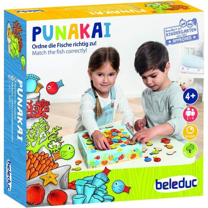 Punakai Jeu Enfant 4 Ans En Famille - Range Les Poissons En Ordre - Jeu 2 À 4 Joueurs Jeu De ...