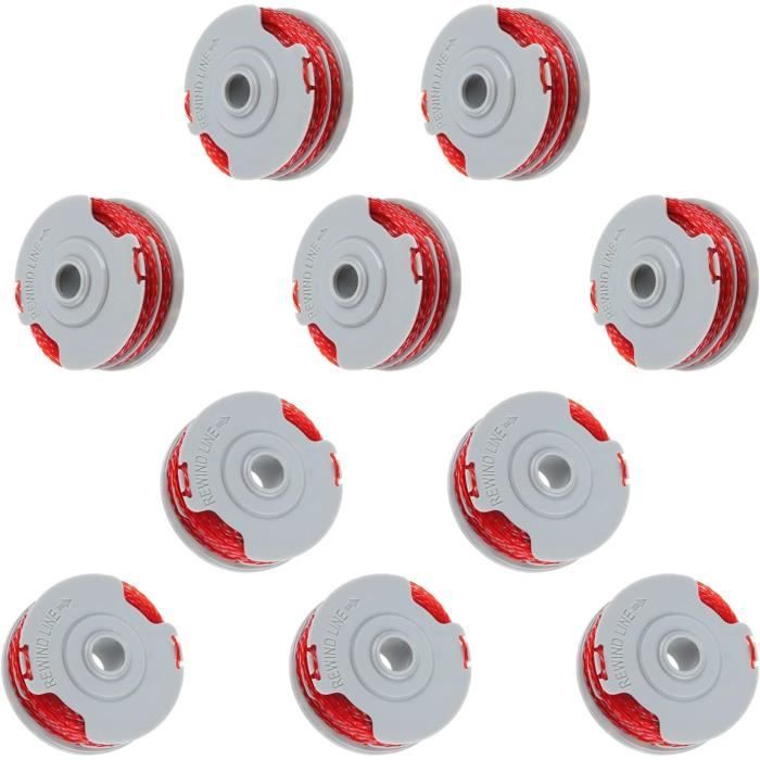 10 Bobine de Rechange pour Coupe-Bordures FLYMO FLY021 Bobine Fil Coupe Bordure Double Ligne à ...