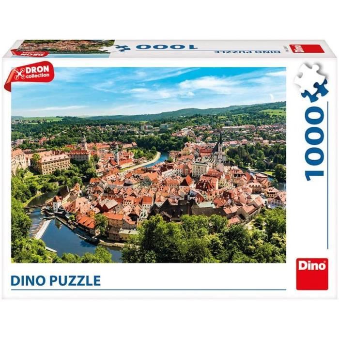 DINO PUZZLE CZECH KRUMLOV REPUBLIQUE TCHEQUE 1000 PIECES 53268 ...