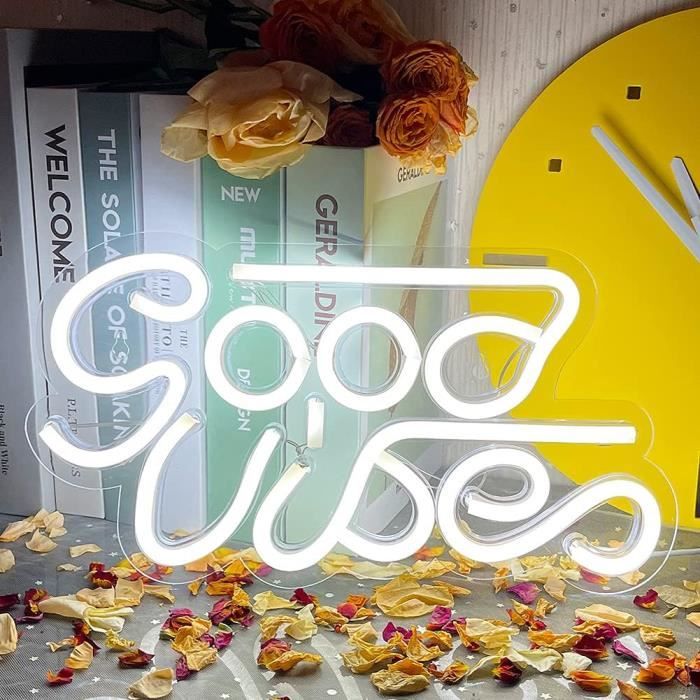Good Neon Signs Good Neon Good Vibes Enseigne Au Néon Chambre Bar Fête ...