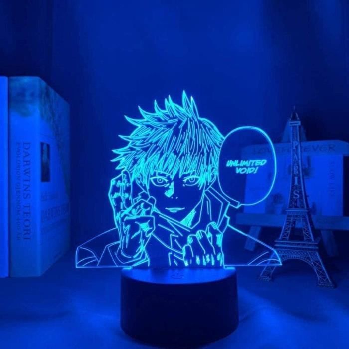 Anime Jujutsu Kaisen Lampe Satoru Gojo Led Veilleuse Pour Chambre Décor ...