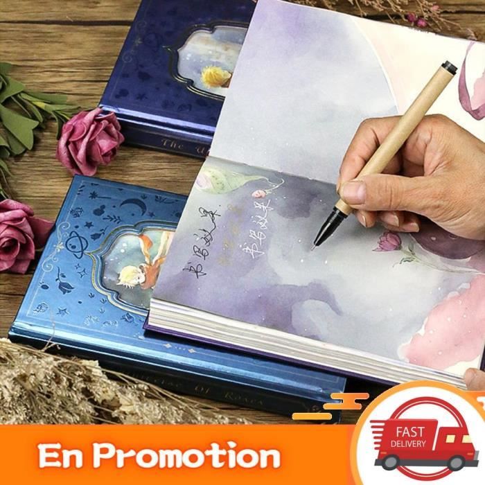 BEL-Carnet de notes Journal carnet Vintage Prince coloré épaissi 128 ...