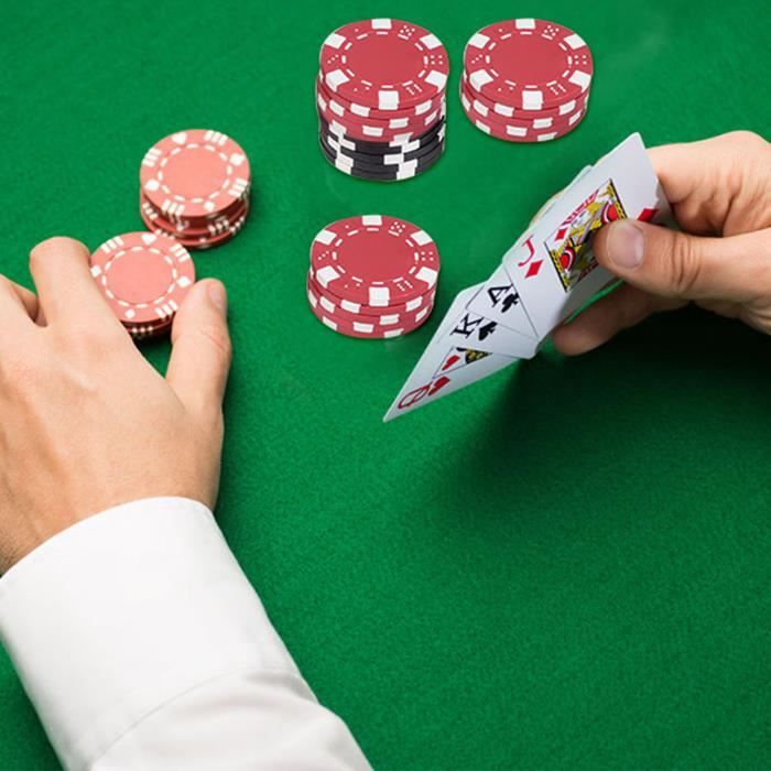 Keenso jeton de poker Jeu de jetons Texas Cards Poker Dice Decks Set ...