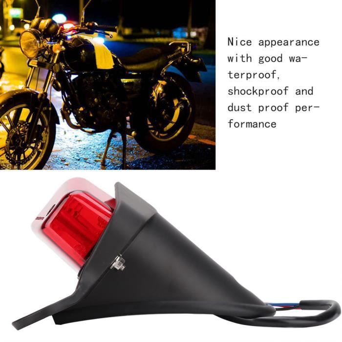 Minifinker Universel Moto En Aluminium Led Rétro Feu Stop Plaque D ...