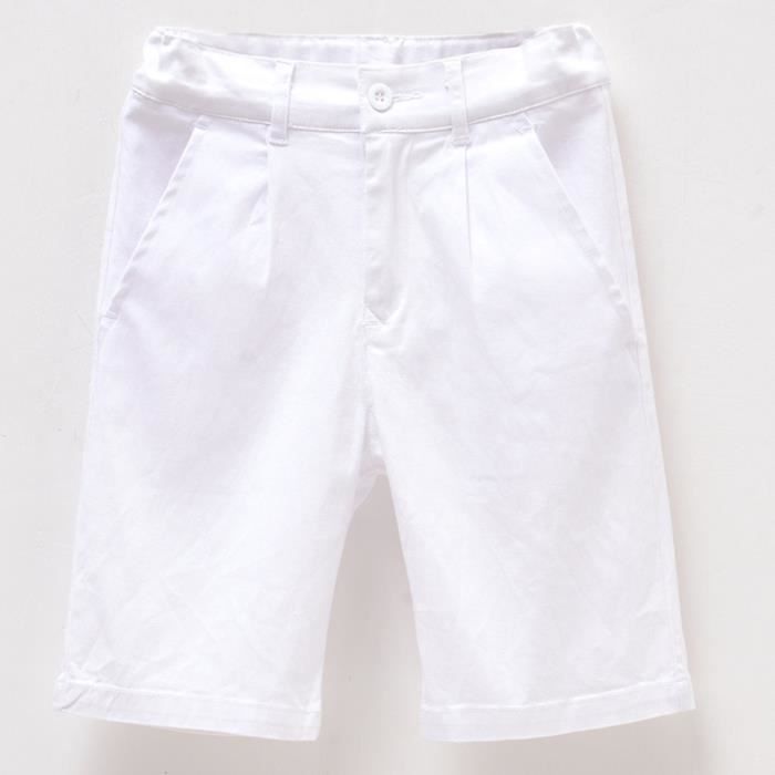 Shorts en coton pour garçon - Blanc - Classique Blanc - Cdiscount Prêt ...