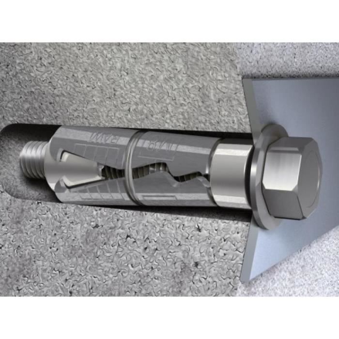 Douilles à simple expansion à vis L, dimensions 32x140 mm, épaisseur à ...