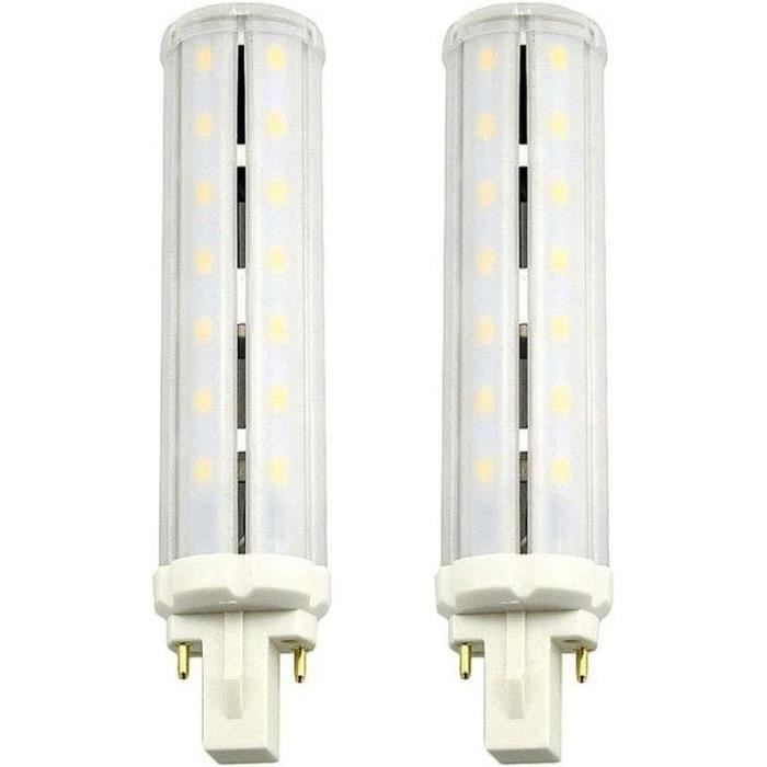 2-Pcs 2Pins 13W G24 Ampoule Led Blanc Chaud 3000K Universel Pour Éclairage De Pièce,Cuisine ...