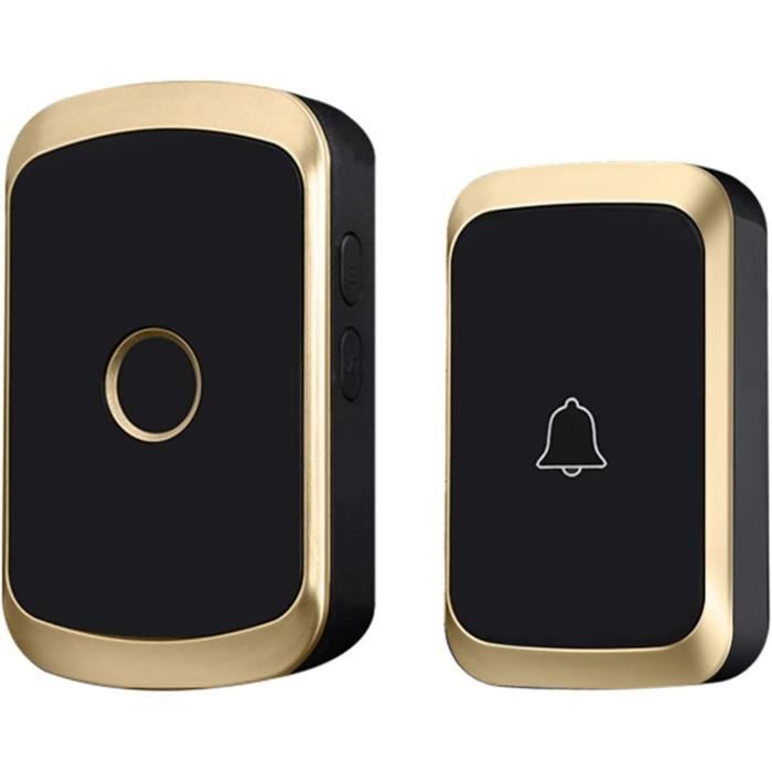 Sonnette sans Fil Exterieur Etanche-Sonnette de Porte étanche Carillon Electronique,Sonnette ...