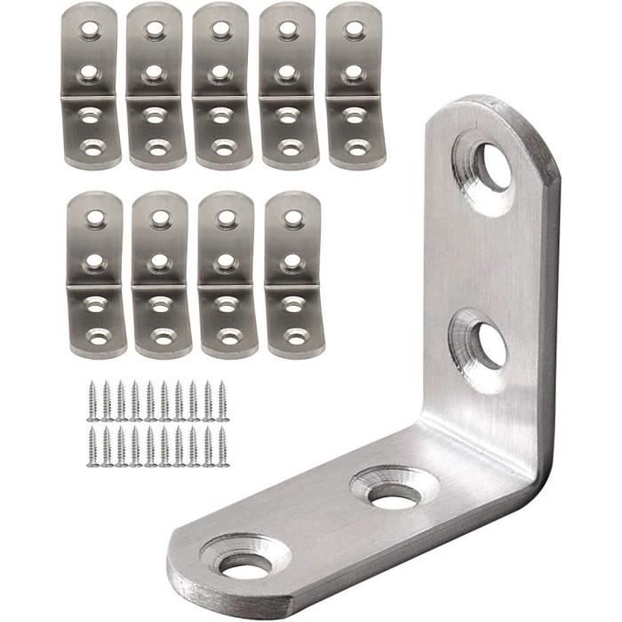 10 Pièces équerres de Fixation, équerre de Coin, équerres Supports ...