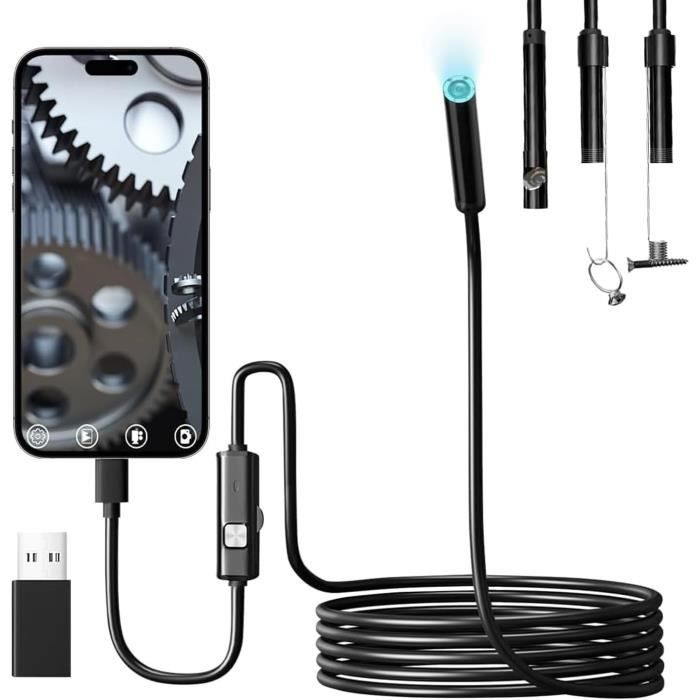 Caméra D'Inspection Endoscopique, Caméra Endoscopique Usb, Caméra ...