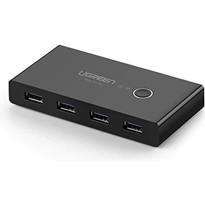 UGREEN USB 3.0 Switch 4 Ports pour 2 PC 2 Entrées 4 Sorties USB ...