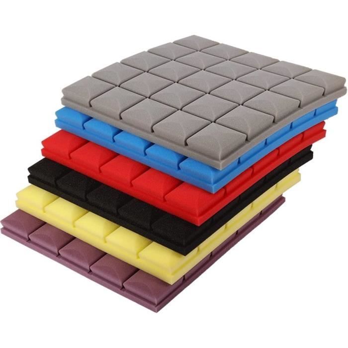 Mousse Acoustique 50x50x3cm Panneaux Insonorisants Traitement ...