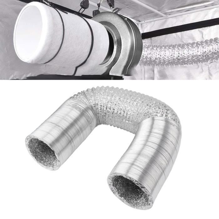 HUJ tuyau de conduit d'air flexible Tuyau de conduit flexible de 15,2 ...