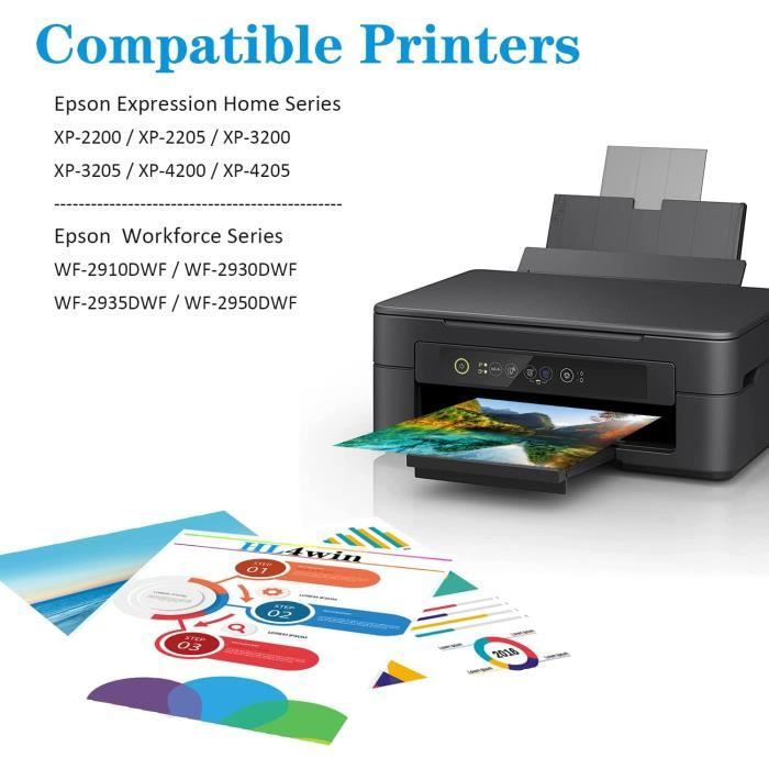 Cartouches 604XL compatibles avec Epson 604 XL Compatible avec Epson Expression Home XP-2200 XP ...
