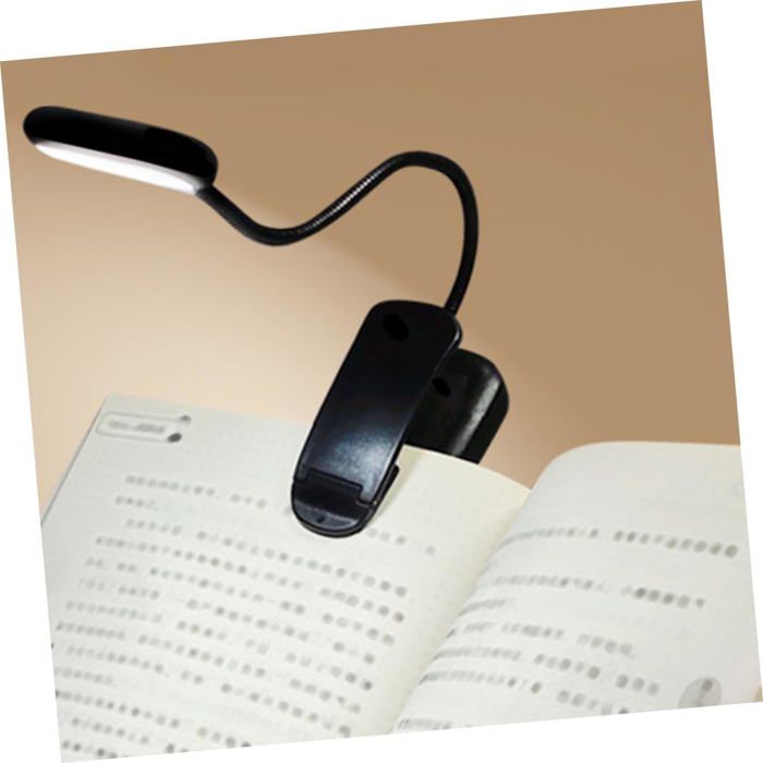 Noir 2 Pièces clip lumière book light book lamp applique liseuse ...