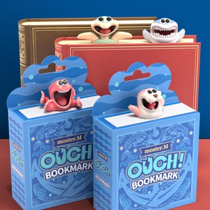 2pcs Méduse Marque-pages 3d Animaux De Dessin Animé Stéréo, Original ...